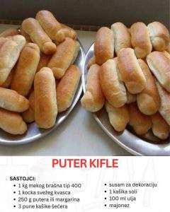 Puter kifle mekše od pekarskih – ODUŠEVITE porodicu i prijatelje!