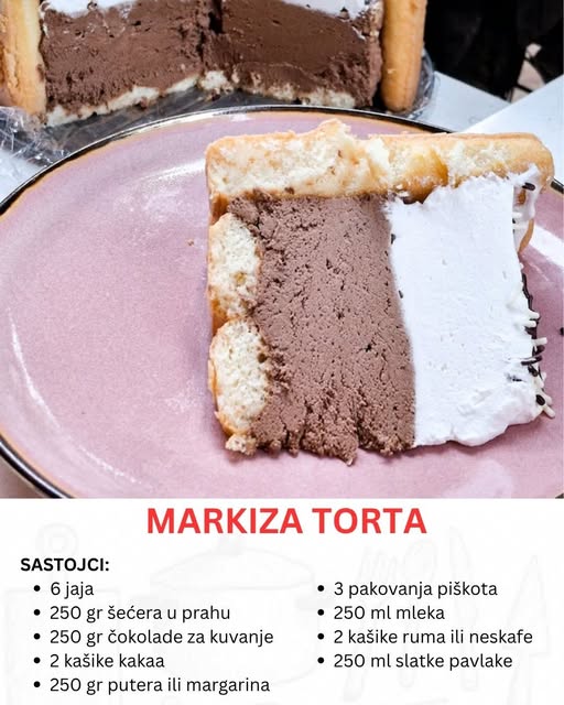 Markiza torta – Čokoladna elegancija koja se ne peče, već topi u ustima