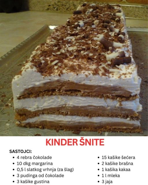 Savršeno kremaste, mekane, božanstvene – KINDER ŠNITE iz snova!