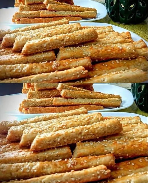 Domaći susam grisini – jednostavni sastojci, tri pleha slasnih grickalica