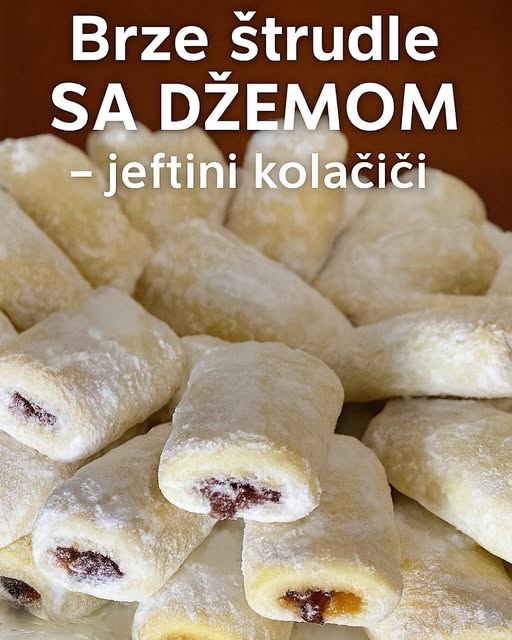 Brze štrudle sa džemom – jeftini kolačići