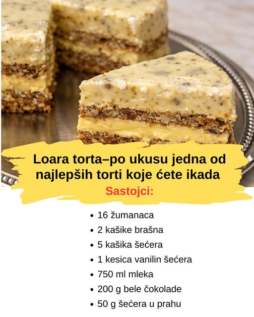 Loara torta–po ukusu jedna od najlepših torti koje ćete ikada probati