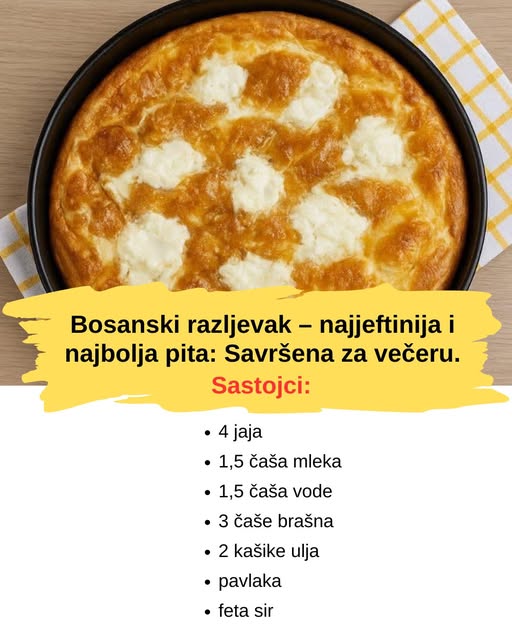 Jednostavno, a božanstveno: Probajte ovaj čarobni bosanski razljevak!