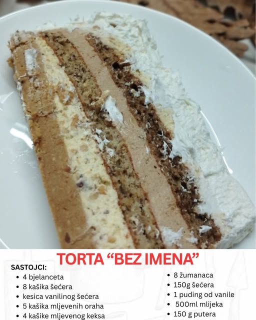 Torta “Bez imena” – Jednostavan recept za spektakularan ukus!
