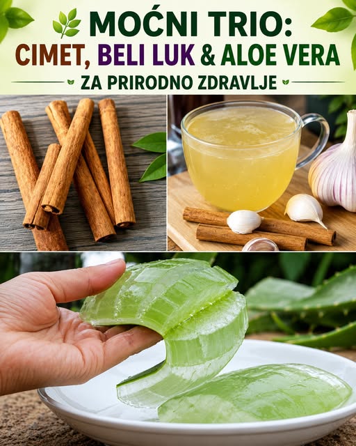 🌿 Moćni trio: Cimet, bijeli luk i aloe vera za prirodno blagostanje